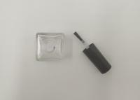 China Empty 5ml Nail Polish Bottle with Brush Hot Stamping Square Glass Bottle for sale