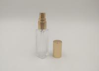 China Square 10ml Refillable Travel Perfume Bottle Transparent Glass Atomiser with Spray Pump for sale