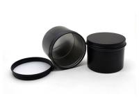 China Food Grade Portable Aluminum Cosmetic Cream Jar 50ml Round Screw Cap Container for sale