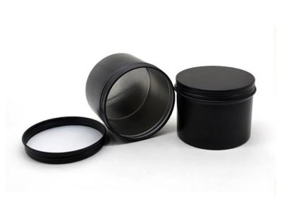 China Food Grade Portable Aluminum Cosmetic Cream Jar 50ml Round Screw Cap Container for sale