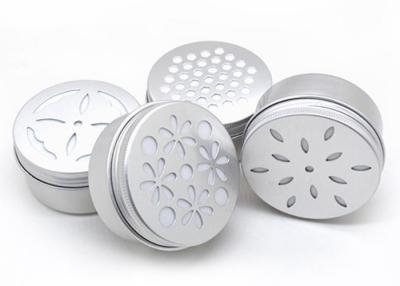 China 68mm Cosmetic Aluminum Jar with Air Freshener Cap Silk Screen Printing 3000pcs MOQ for sale