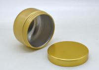 China Food Grade Portable Aluminum Jar 50ml Cosmetic Cream Jar with Screw Cap for sale