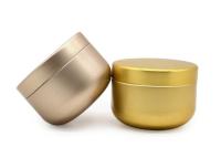 China Food Grade Portable Aluminum Jar 50ml Cosmetic Cream Jar with Screw Cap for sale