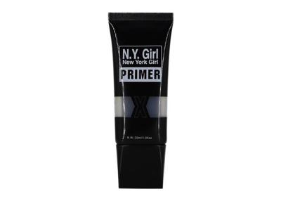 China 1oz 30ml Empty Black Cosmetic Packaging Tube PE Plastic Material Eco Friendly for sale