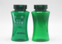 China 5oz 150cc Green PET Plastic Healthcare Bottle with Flip Top Cap for Pill Packaging for sale