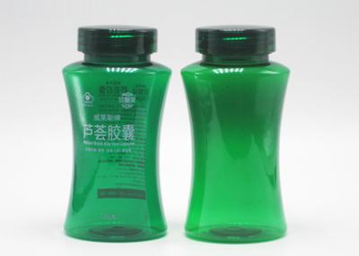 China 5oz 150cc Green PET Plastic Healthcare Bottle with Flip Top Cap for Pill Packaging for sale