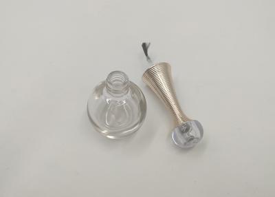 China Round Shape Elegant Nail Polish Bottle 10ml 15ml Custom Color Empty Glass for sale