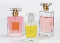 China Luxury Purple Perfume Glass Bottle Silk Screen Printing Empty Scent Bottle for sale