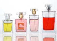 China Luxury Purple Perfume Glass Bottle Silk Screen Printing Empty Scent Bottle for sale