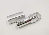 China 10g Matte Silver Custom Lipstick Tubes Silk Screen Printing With Shiny Surface for sale