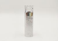 China 10g Matte Silver Custom Lipstick Tubes Silk Screen Printing With Shiny Surface for sale