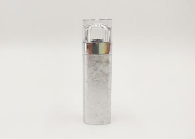 China 10g Matte Silver Custom Lipstick Tubes Silk Screen Printing With Shiny Surface for sale