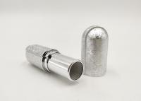 China 3.5g Silver Empty Lipstick Tubes Plastic Cosmetic Packaging Custom Logo for sale