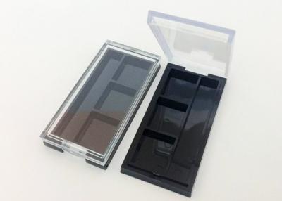 China Cosmetic Glitter Eyeshadow Packaging Box Dark Black Sticker Printing for sale
