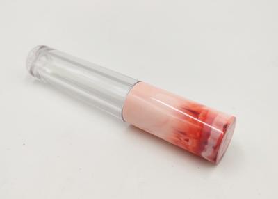 China Clear Empty Lip Gloss Tubes 5ml with Brush Custom Cosmetic Packaging ABS Screw Cap for sale