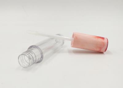 China Clear Empty Lip Gloss Tubes 5ml Plastic with Brush for Custom Cosmetic Packaging for sale