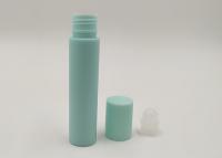 China Light Blue Lip Gloss Empty Tubes , Cute Empty Lip Gloss Containers With Plastic Roll Ball for sale
