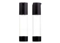 China Empty Portable Refillable Airless Cosmetic Bottles 15ml 30ml 50ml Round Shape for sale
