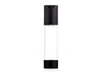 China Empty Portable Refillable Airless Cosmetic Bottles 15ml 30ml 50ml Round Shape for sale