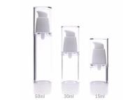 China High Transparency Airless Cosmetic Bottles 15ml 30ml 50ml OEM ODM Serum Pump for sale