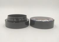 China Plastic Round Air Cushion Container 10g Black Matte for Loose Powder Cosmetic Packaging for sale