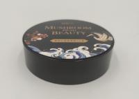 China Plastic Round Air Cushion Container 10g Black Matte for Loose Powder Cosmetic Packaging for sale