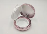 China Round BB Cream Air Cushion Box Rose Gold with Mirror 10000pcs MOQ Cosmetic Packaging for sale