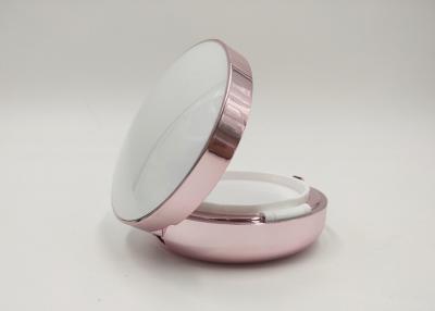 China Round BB Cream Air Cushion Box Rose Gold with Mirror 10000pcs MOQ Cosmetic Packaging for sale
