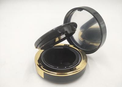 China Black Gold BB Cream Container Round Portable for sale