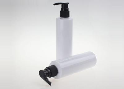 China 200ml White PET Plastic Cosmetic Bottle for Skincare Lotion Pump OEM for sale