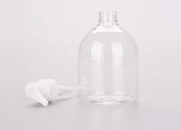 China Clear 500ml PET Plastic Hand Wash Bottles With Lotion Pump for sale