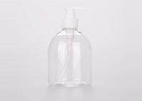 China Clear 500ml PET Plastic Hand Wash Bottles With Lotion Pump for sale