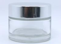 China 30ml 50ml Transparent Glass Cosmetic Bottles for Facial Cream Packaging OEM for sale