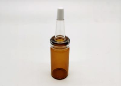 China 10ml Amber Glass Cosmetic Bottle with Pearl Luster Finish for Essential Oils for sale
