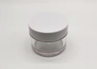 China 50g Round PET Cosmetic Bottle Transparent Facial Care Packaging with Screw Cap for sale