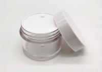 China 50g Round PET Cosmetic Bottle Transparent Facial Care Packaging with Screw Cap for sale