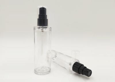 China 4oz 100ml Round Clear PET Plastic Bottles Thick Wall Lotion Packaging for sale
