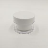 China 50g PET Plastic Double Wall Face Cream Jars Screw Cap Type Or Customized for sale