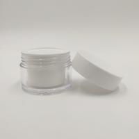 China 50g PET Plastic Double Wall Face Cream Jars Screw Cap Type Or Customized for sale