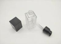 China ISO Label Transparent 30ml 50ml Glass Cosmetic Bottles for sale
