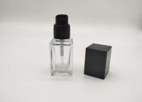 China ISO Label Transparent 30ml 50ml Glass Cosmetic Bottles for sale