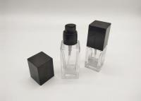 China ISO Label Transparent 30ml 50ml Glass Cosmetic Bottles for sale