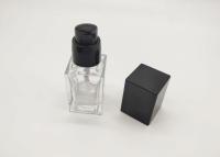 China ISO Label Transparent 30ml 50ml Glass Cosmetic Bottles for sale
