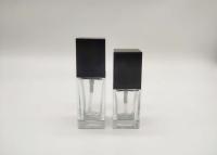 China ISO Label Transparent 30ml 50ml Glass Cosmetic Bottles for sale