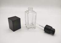 China ISO Label Transparent 30ml 50ml Glass Cosmetic Bottles for sale