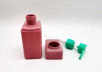 China 100ml 250ml Pink HDPE Plastic Bottles with Lotion Pump for Skincare Packaging for sale