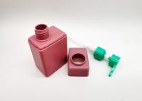 China 100ml 250ml Pink HDPE Plastic Bottles with Lotion Pump for Skincare Packaging for sale