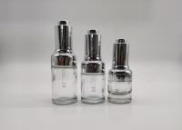 China Clear Essential Oil Glass Bottle 30ml 20ml 15ml with Dropper Cap for Perfume for sale
