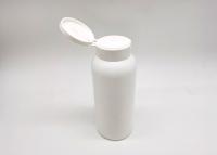 China 200ml White PET Plastic Cosmetic Bottles With Flip Top Cap for sale