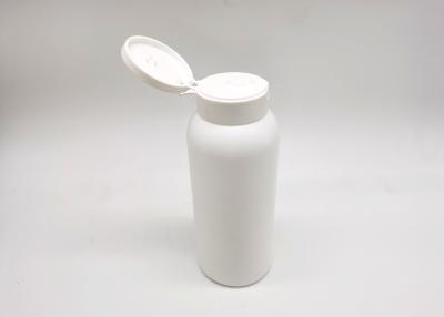 China 200ml White PET Plastic Cosmetic Bottles With Flip Top Cap for sale